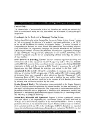Library automation in india and co operation | PDF