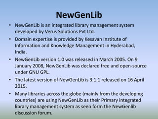 Library automation software | PPTX