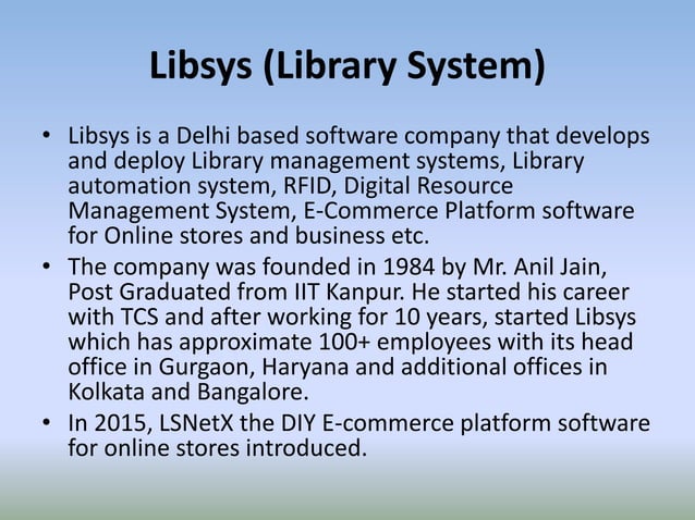 Library Automation Software Pptx Databases Computer Software And Applications