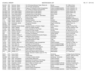 Gardening Master Book List - Albuquerque, New Mexico | PDF