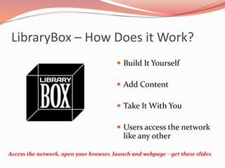 LibraryBox - An Introduction | PPT