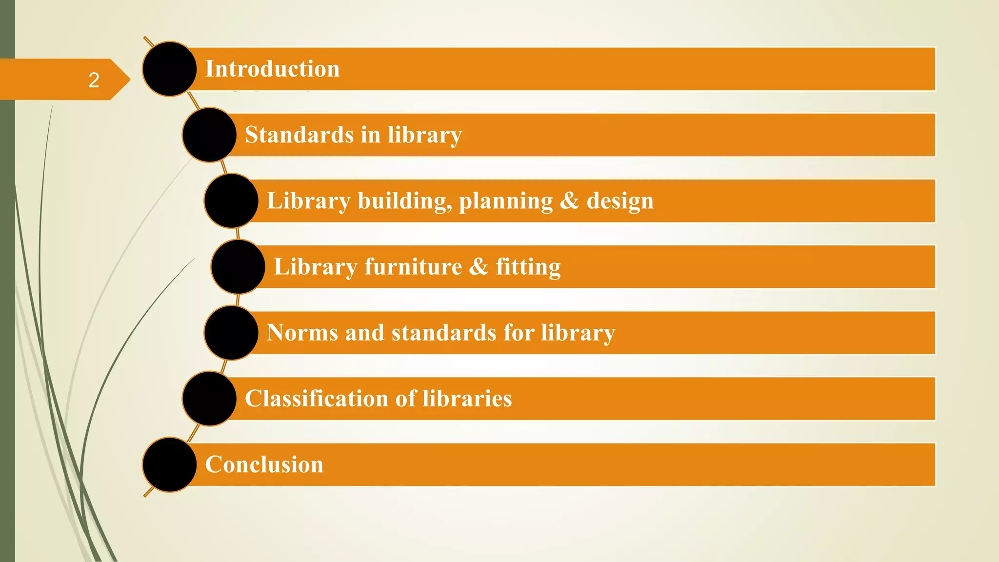 Library building, furniture, Equipment and its standards | PPTX