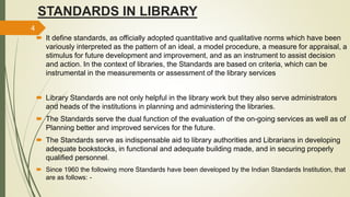 Library building, furniture, Equipment and its standards | PPTX