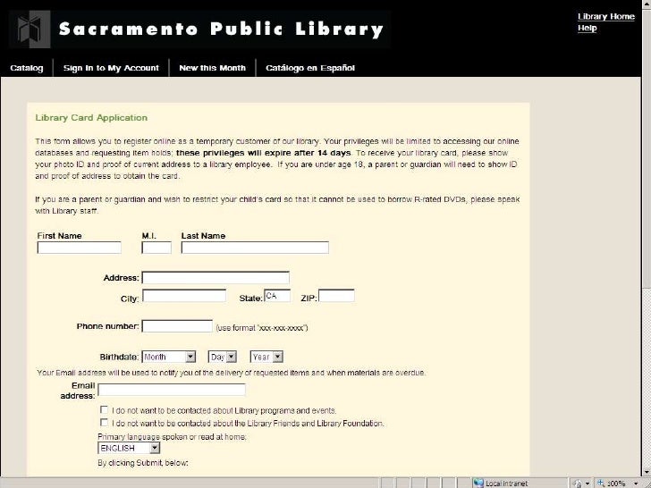 Library Card & Circulation Policies