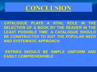 Library cataloging | PPTX