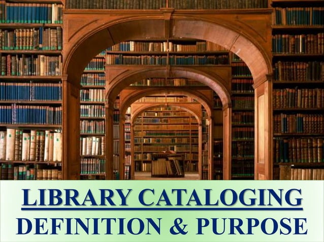 Library cataloging