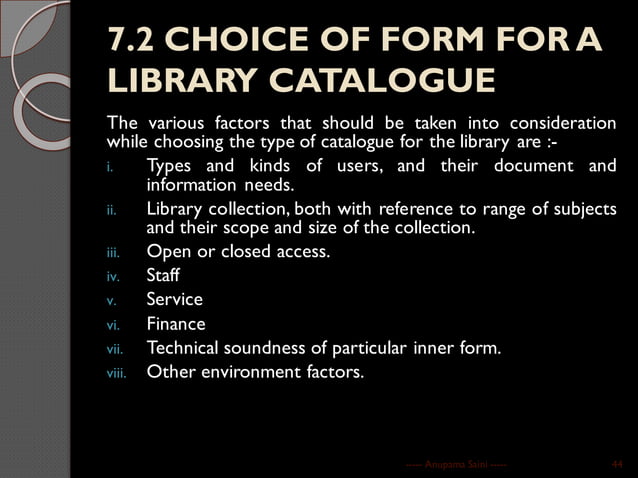 Theory of Library Cataloguing | PDF