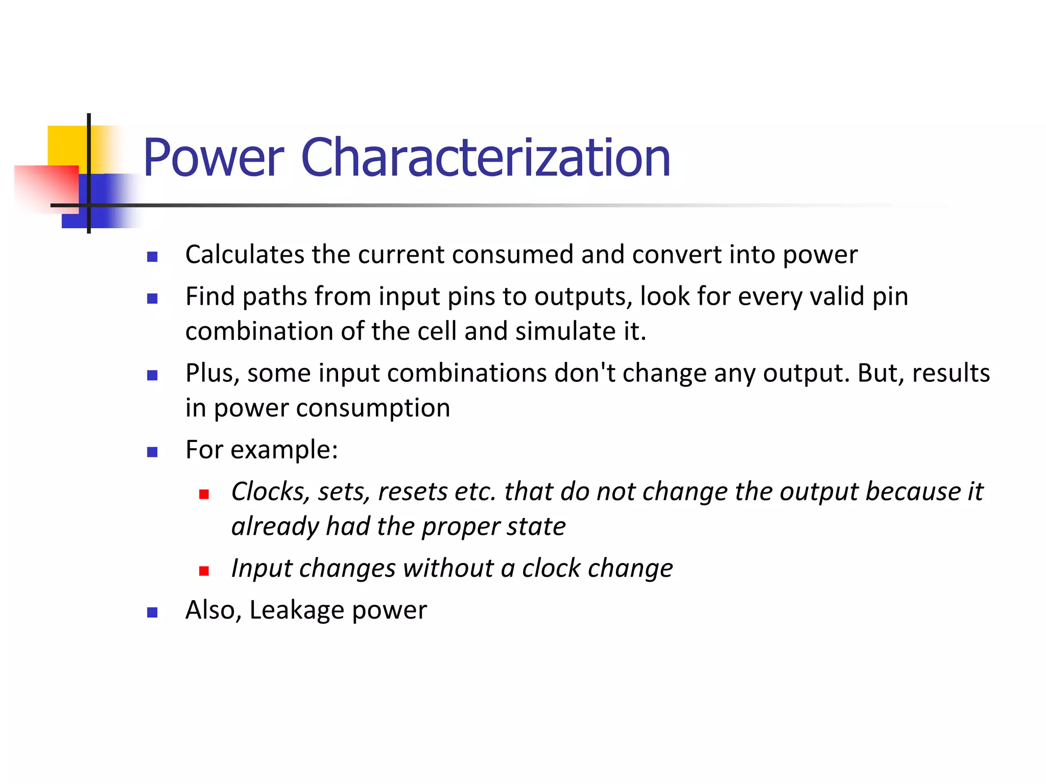 Library Characterization Flow | PPTX