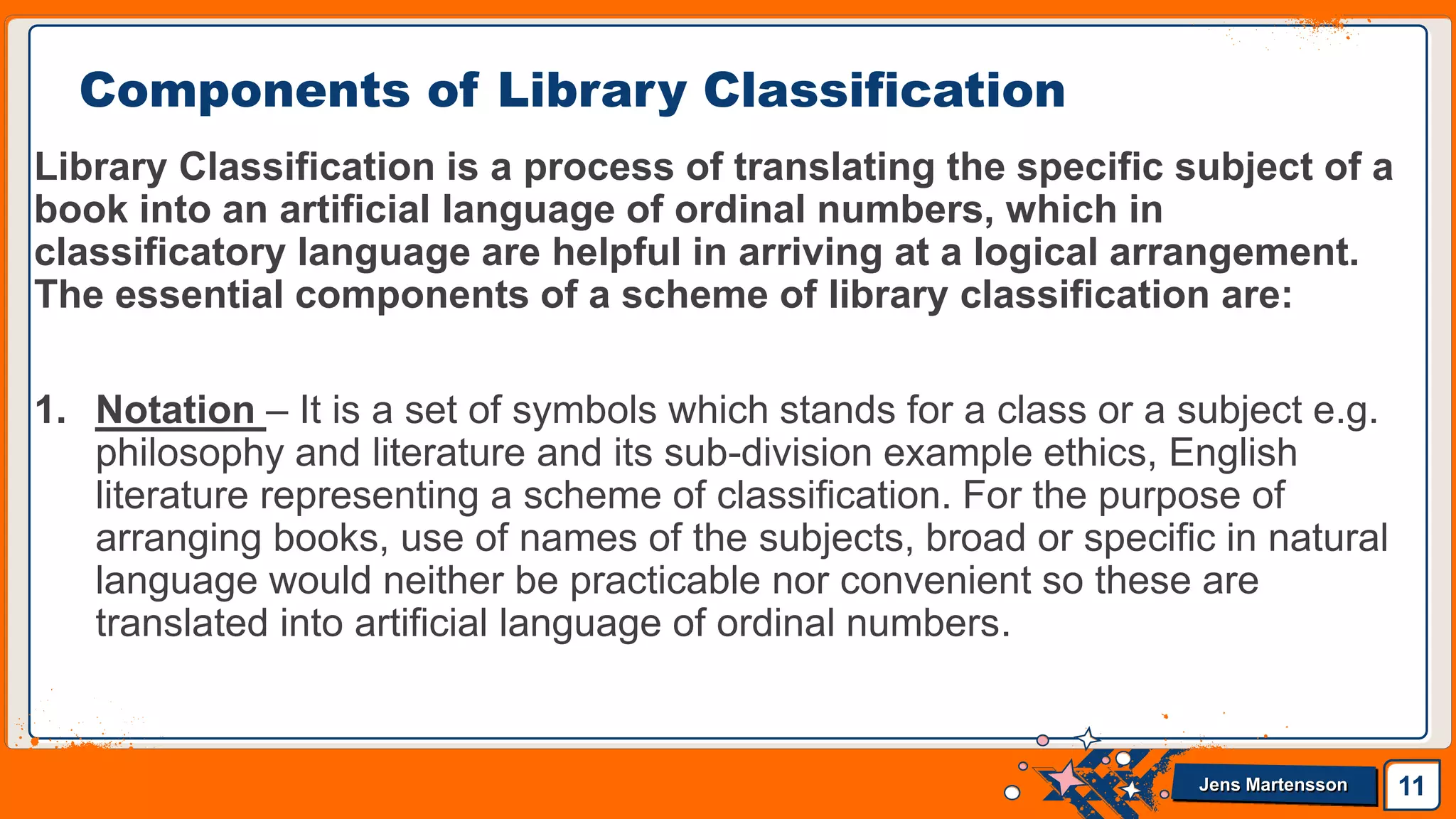 Library classification | PPTX