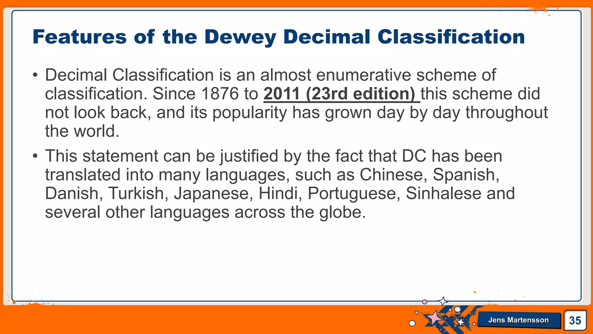 Library classification | PPTX