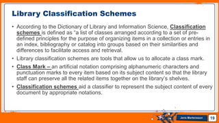 Library classification | PPTX