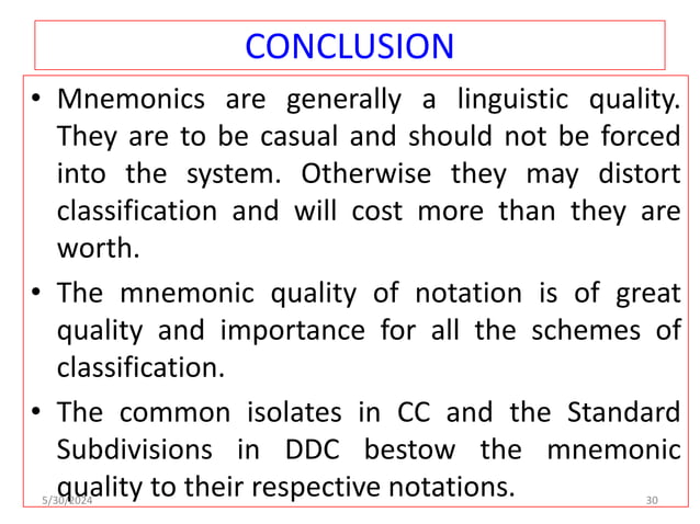Library Classification-NOTATION. Notationspt | PPT | Science