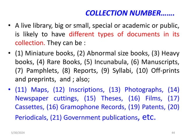 Library Classification-NOTATION. Notationspt | PPT | Science