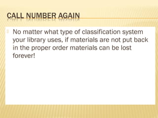 Library classification systems.ppt 2011 | PPT