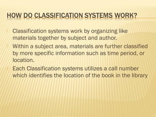 Library classification systems.ppt 2011 | PPT