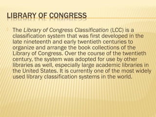 Library classification systems.ppt 2011 | PPT