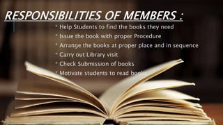 Library committee Annual Report | PPTX