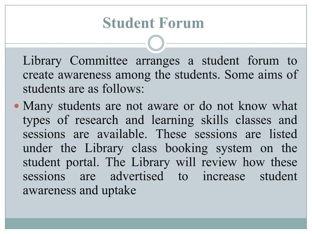 Library committee | PPTX