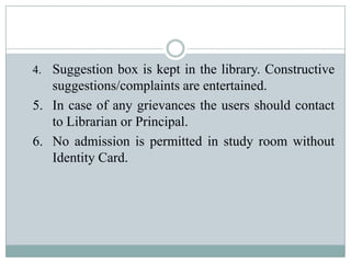 Library committee | PPTX