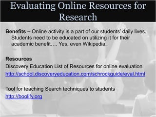 How School Libraries Can Lead the Future of Digital Learning | PPT