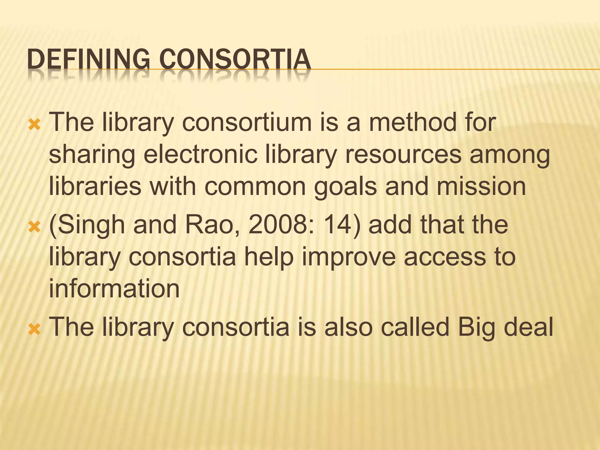 Library consortia | PPTX