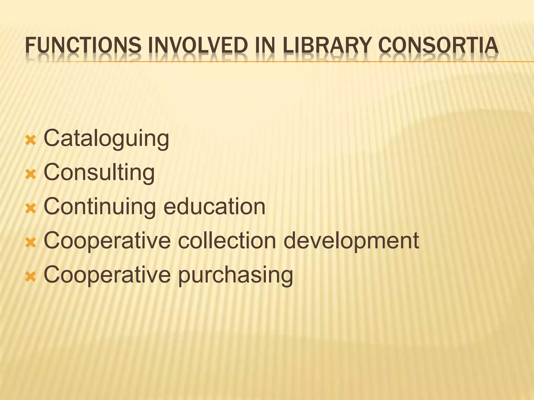 Library consortia | PPT