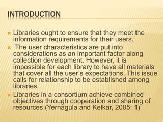 Library consortia | PPTX