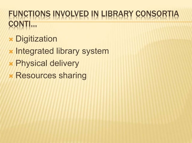Library consortia | PPT
