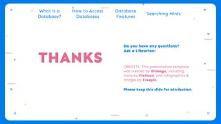 Library Databases Tutorial | PPTX