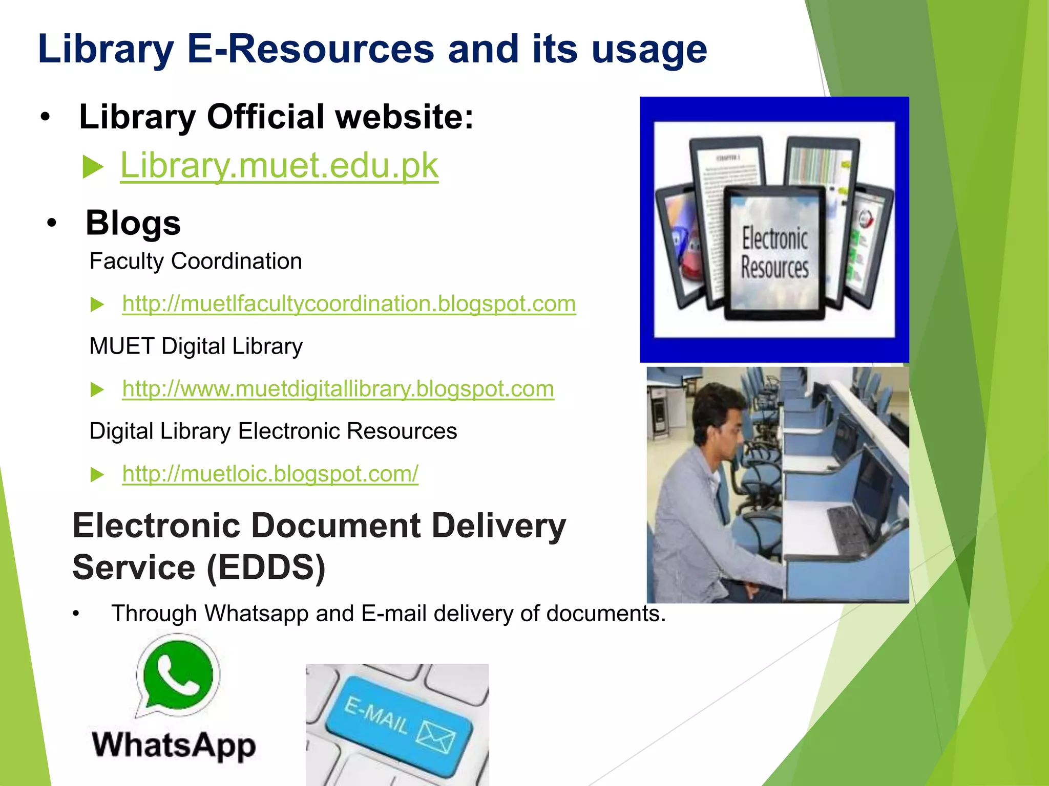 Library Demonstration Muet Library Pptx