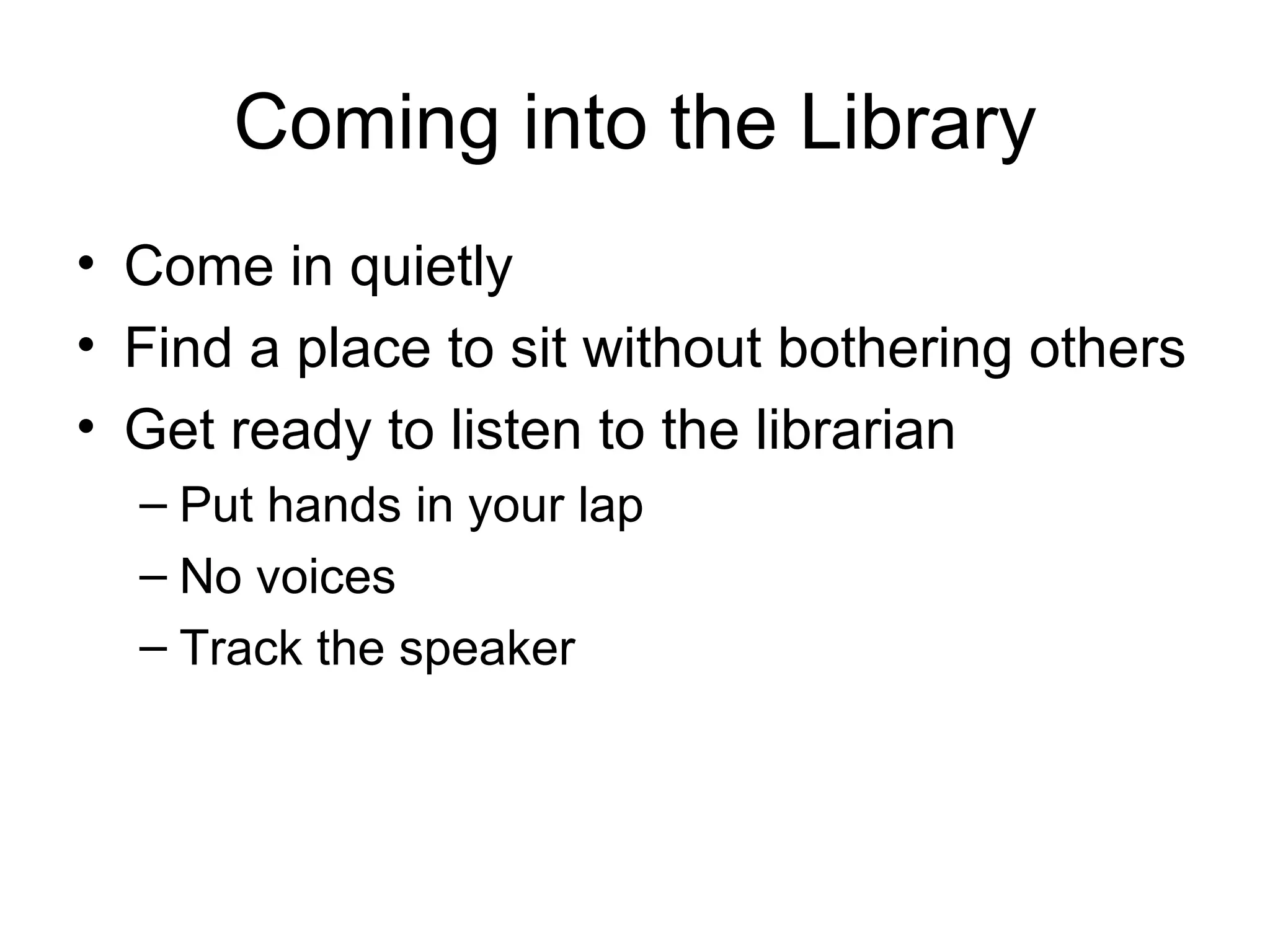 Library Etiquette | PPT