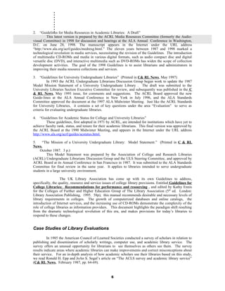 Library evaluation and performance measurement review of literature | DOC