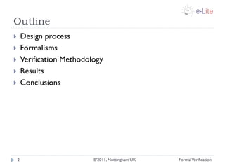 Formal Veriﬁcation of Device State Chart Models | PPT