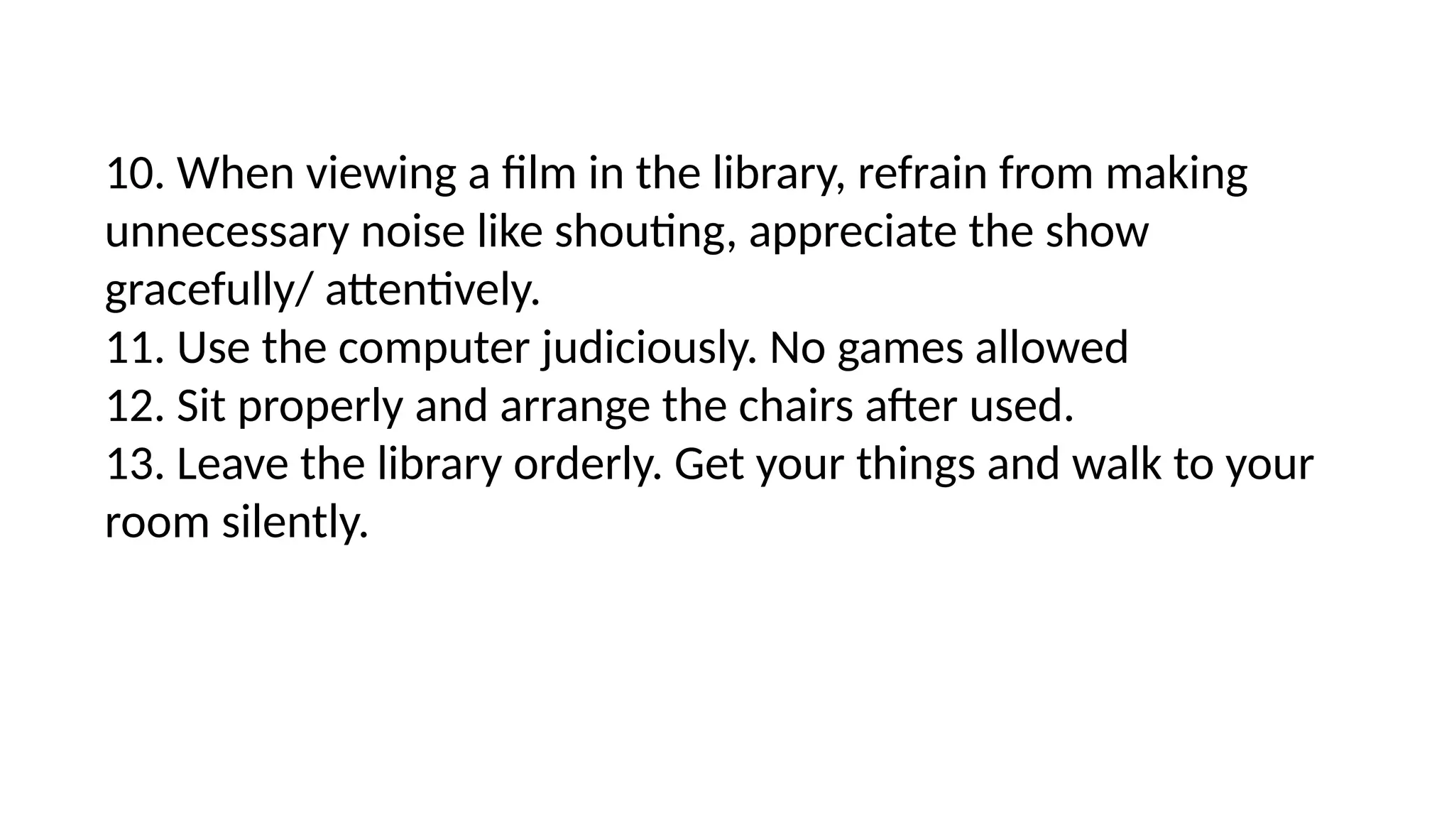 LIBRARY GENERAL RULES AND REGULATIONS ppt.pptx | Education