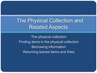 Library induction | PPTX