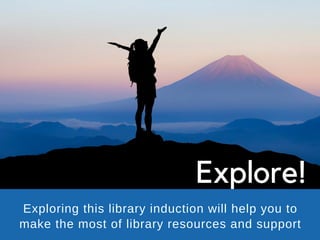Library induction introduction - induction | PDF