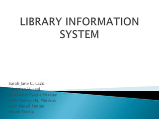 Library information system | PPTX