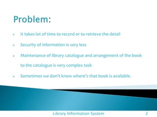 Library information system | PPTX