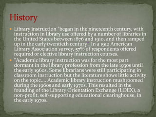 Library instruction | PPTX
