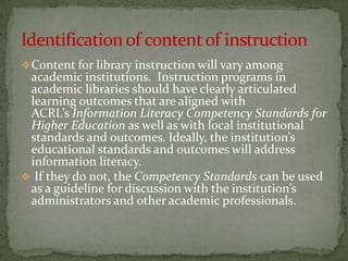 Library instruction | PPTX