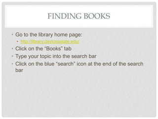 Library Intro Part 1 | PPT