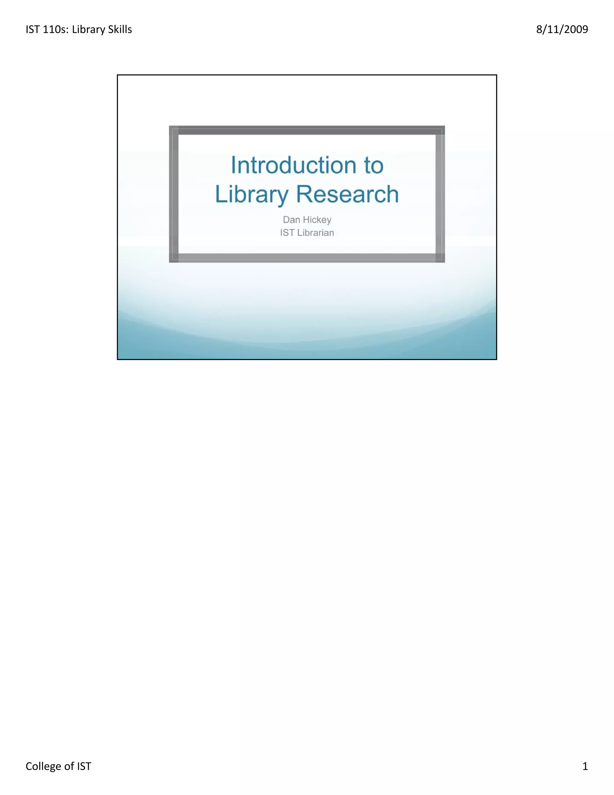 Library Lesson Plan | PDF