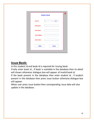 Library manaementreport1 | PDF