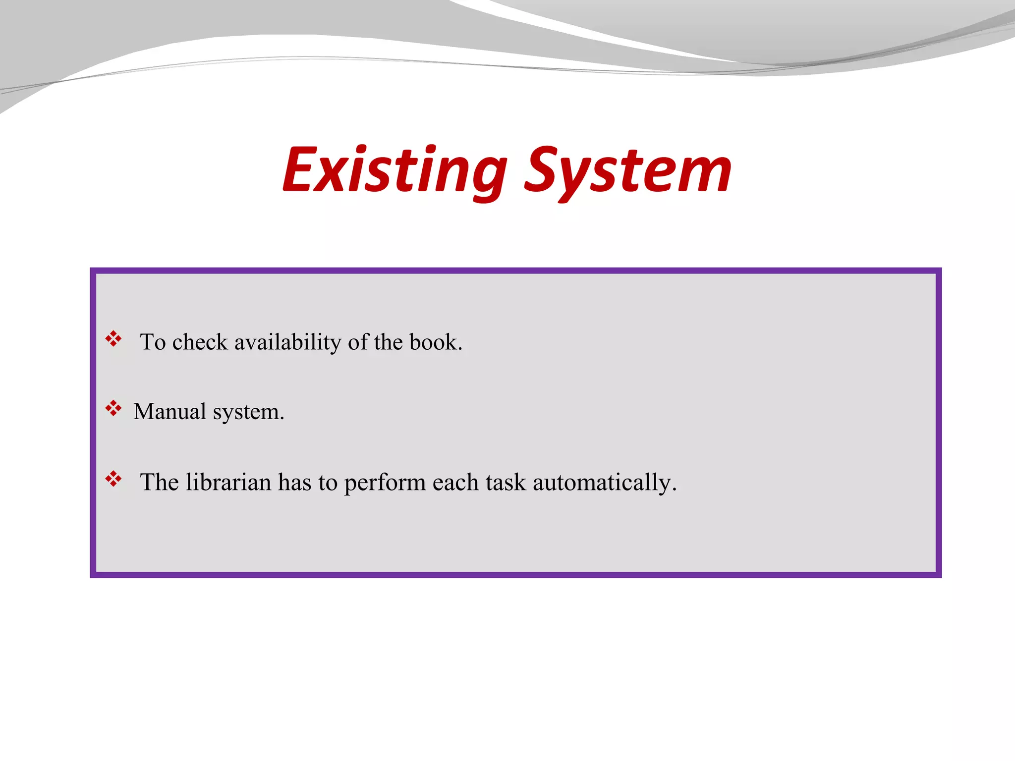 Library management system presentation | PPT