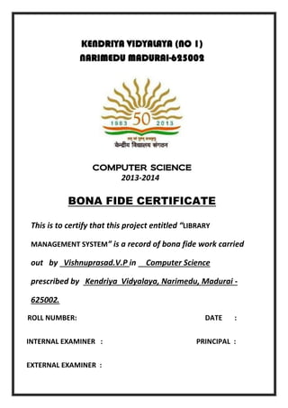 Library management | PDF