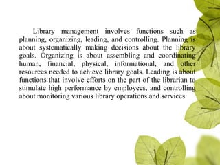 Library management | PPT