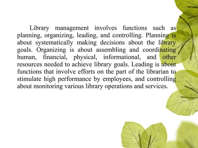 Library management | PPT