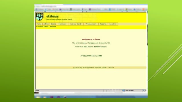 Library Management Project Presentation | PPTX | Databases | Computer Software and Applications