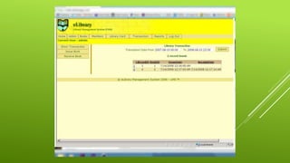 Library Management Project Presentation | PPTX