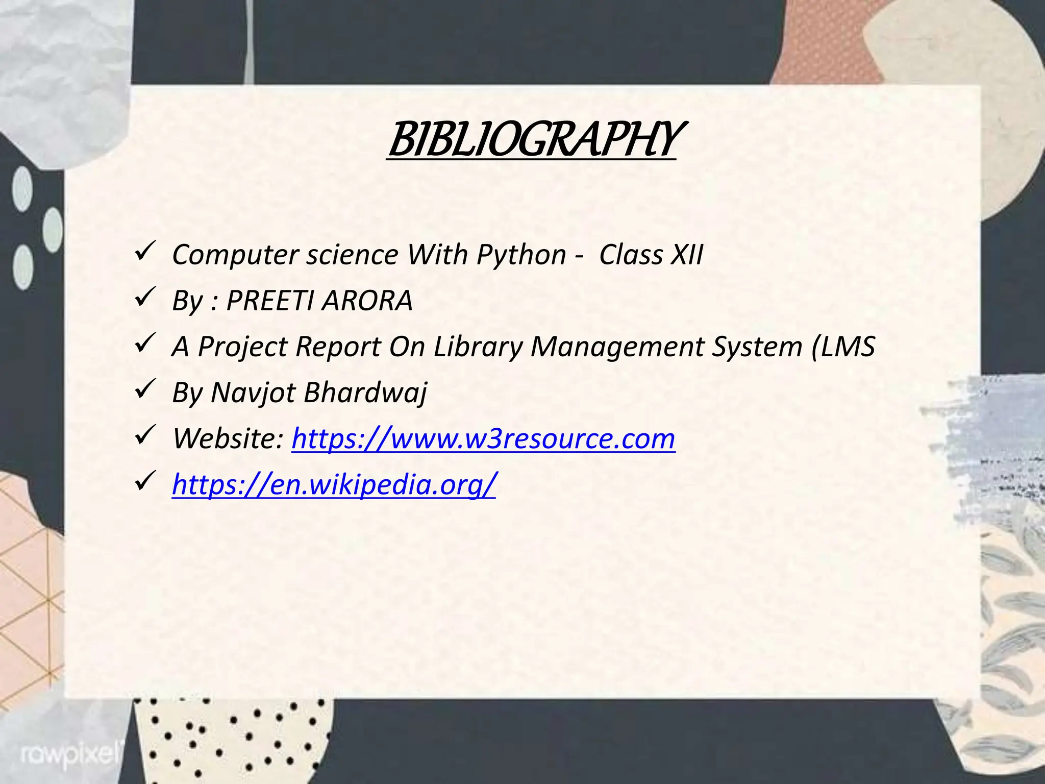 LIBRARY MANAGEMENT library management.pptx | Databases | Computer Software and Applications